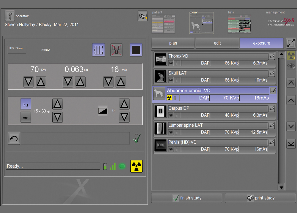 Digital X-ray | Acquisition and diagnostic software VET